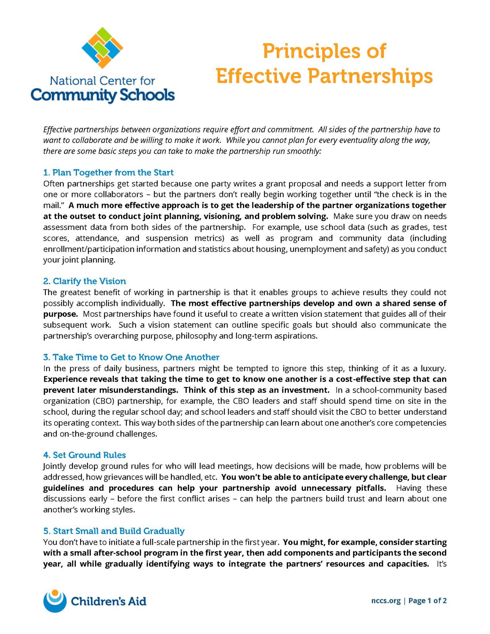 National Center for Community Schools
